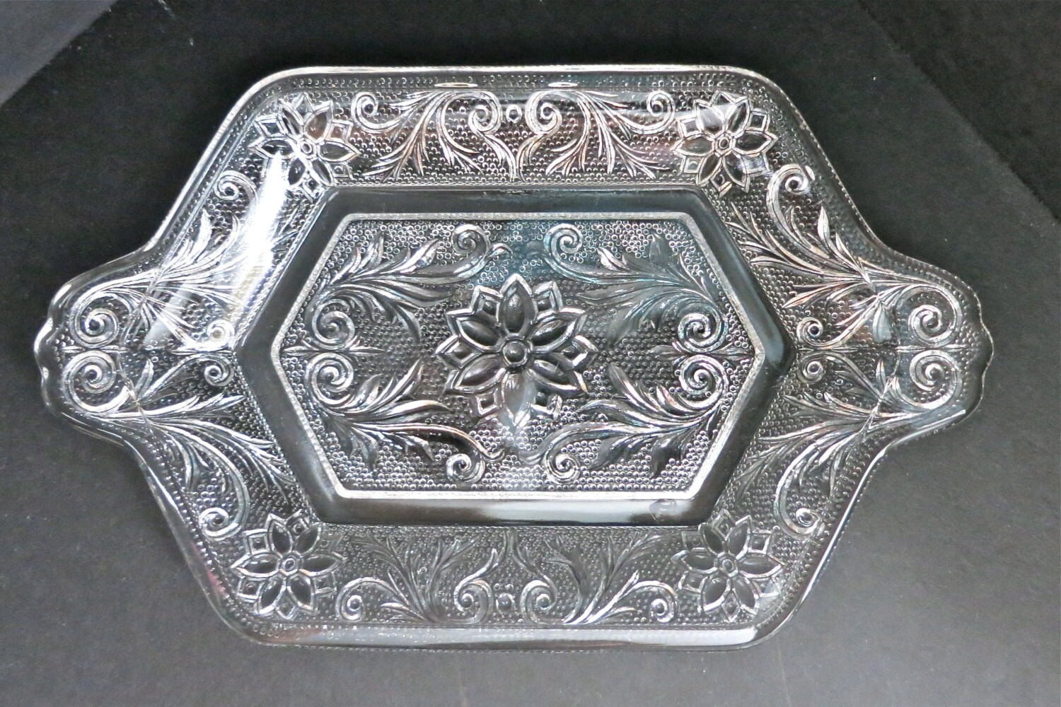 Vintage-tiara Clear Depression Glass Creamer and Sugar Diamond - Etsy