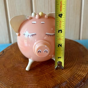 1950s Vintage Piggy Bank, Plastic PINK Pig, Baby Shower Gift, Pig ...