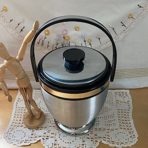 Vintage Kromex Ice Bucket, Mid Century Modern Aluminum Ice Bucket ...