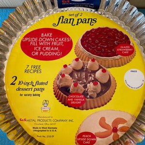 Fluted Fruit Flan Baking Pans by Kaiser of West Germany,classic German ...