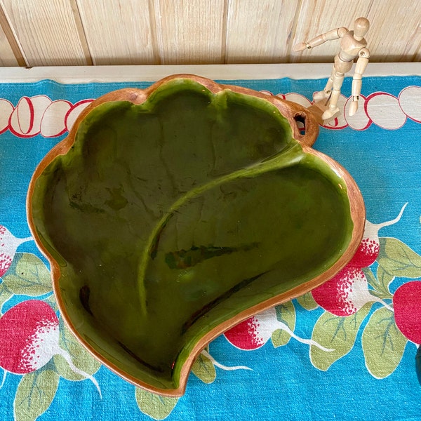 California Original Pottery Leaf Tray - Etsy