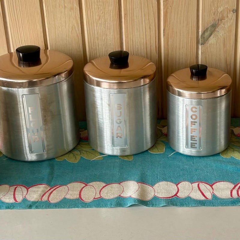 Vintage Canister Set - Etsy