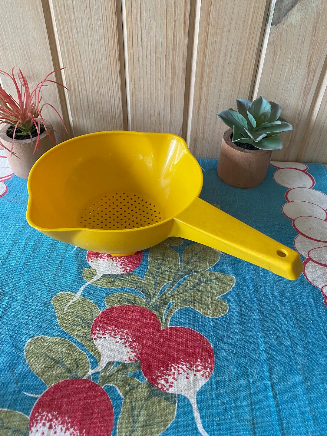 Vintage Yellow Gold Tupperware Hand Strainer/colander #1200-4 - Etsy