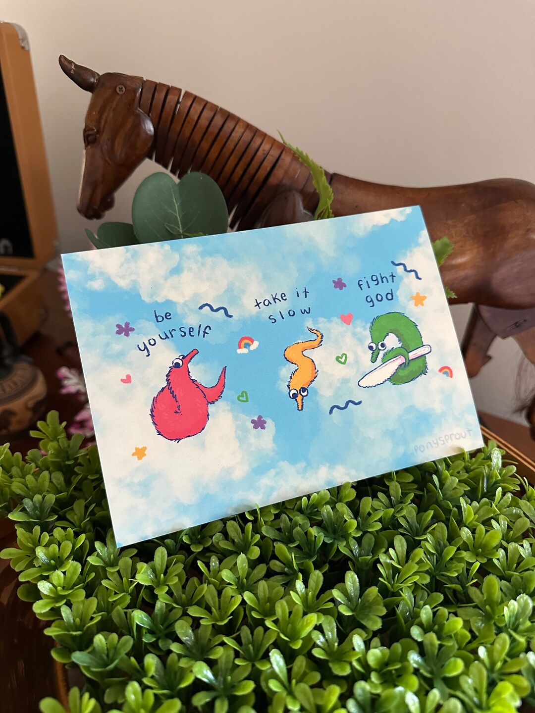 Worm Pals Print - Etsy