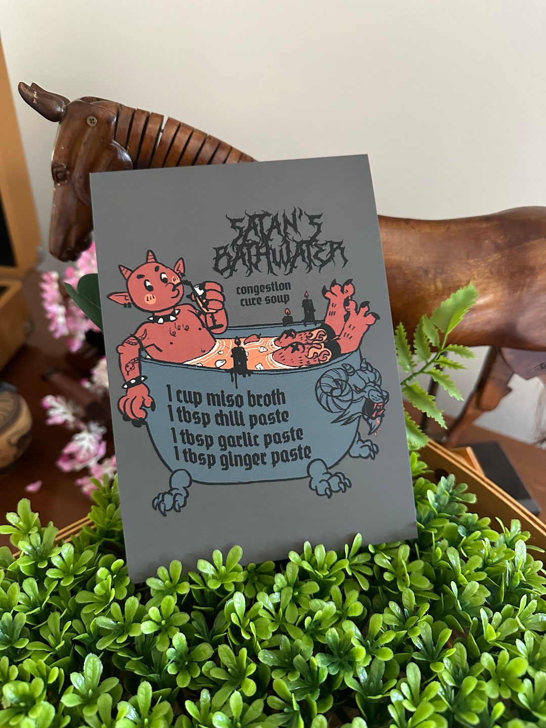Satan's Bathwater Soup Recipe Card Print - Etsy
