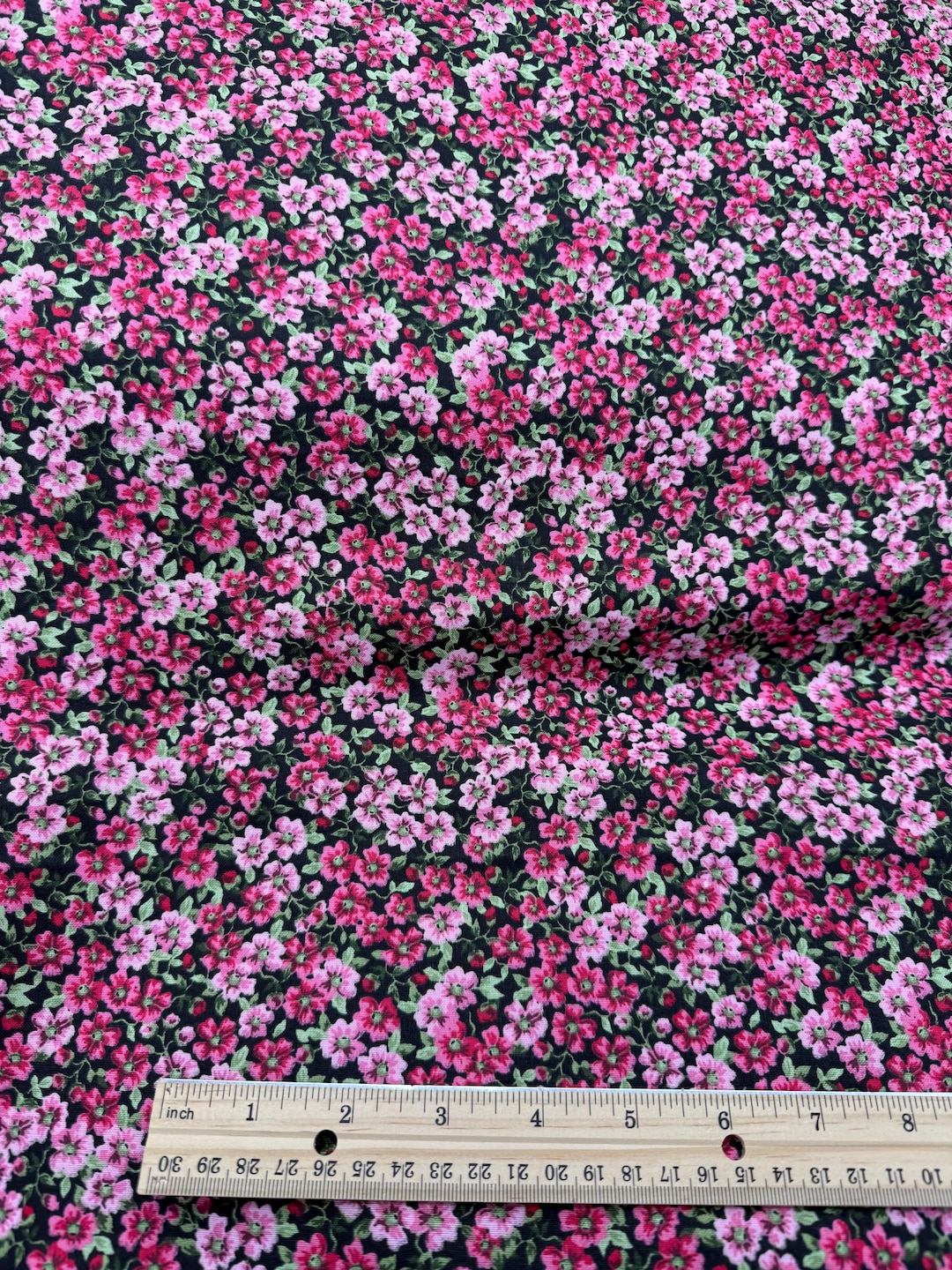 Pink Packed Keepsake Floral Fabric - Etsy