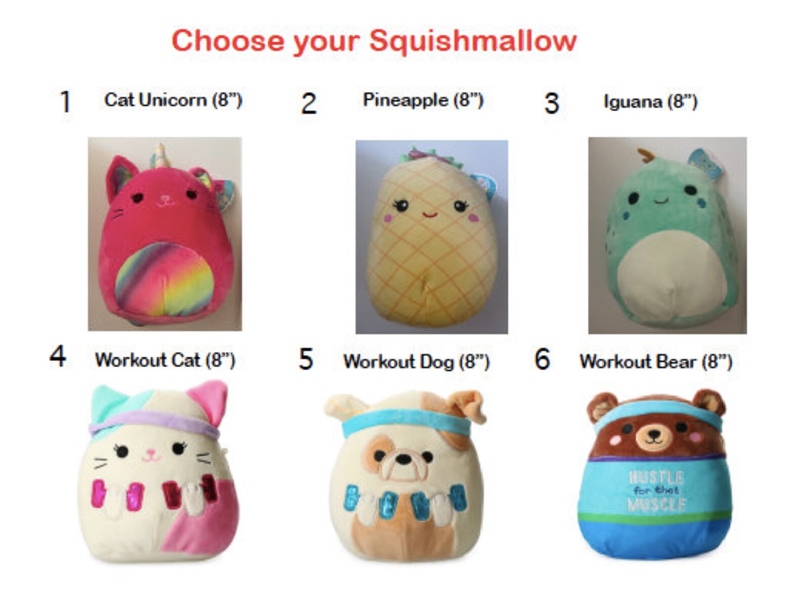 Personalized Squishmallow Plush Toy Custom Stuffed Animal | Etsy