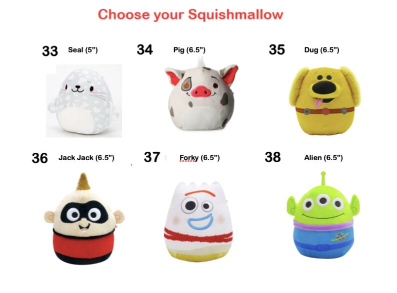 Personalized Squishmallow Plush Toy Custom Stuffed Animal | Etsy