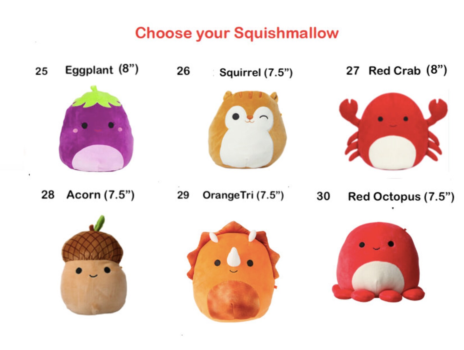 Personalized Squishmallow Plush Toy Custom Stuffed Animal - Etsy