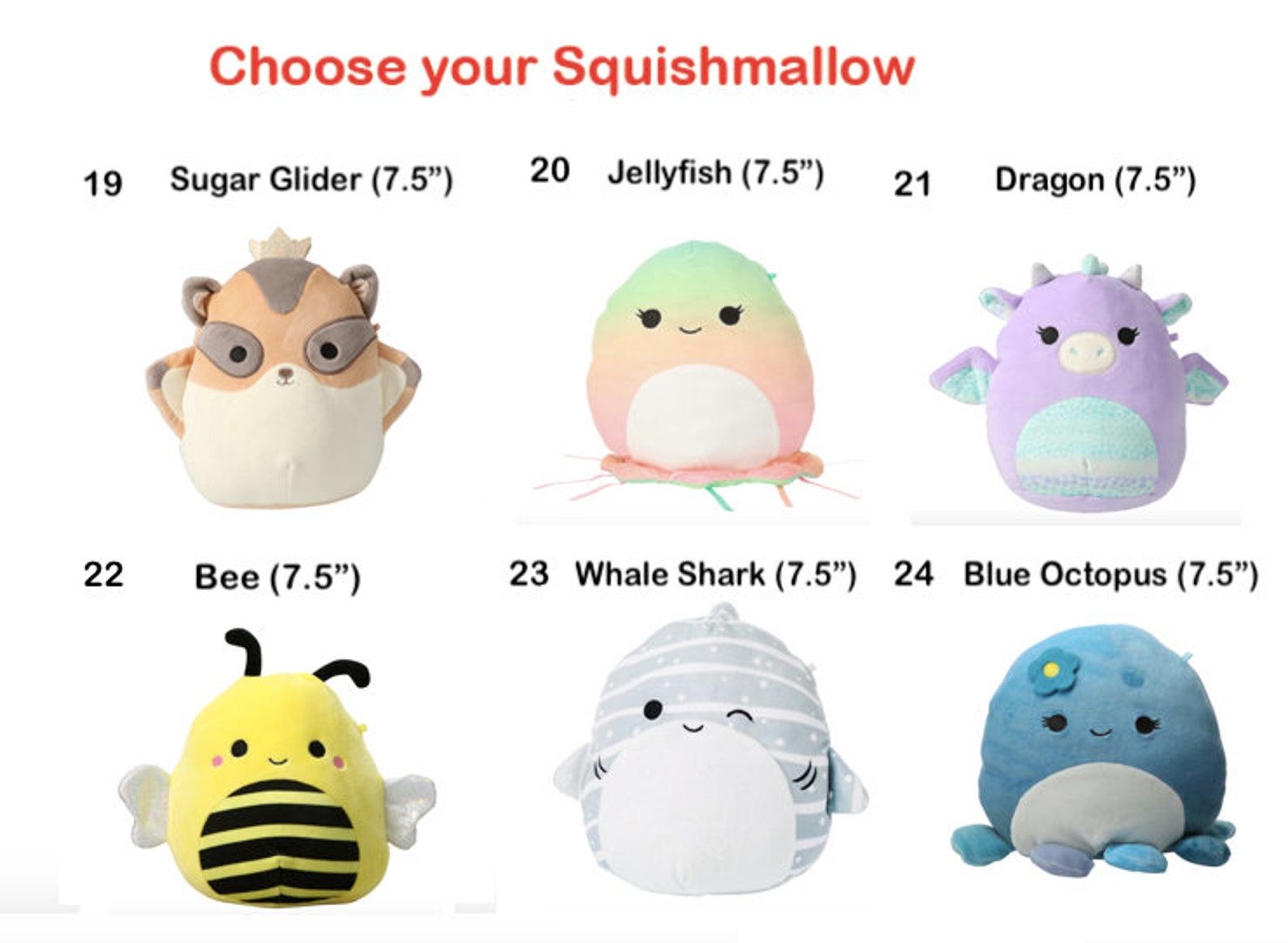 Personalized Squishmallow Plush Toy Custom Stuffed Animal - Etsy