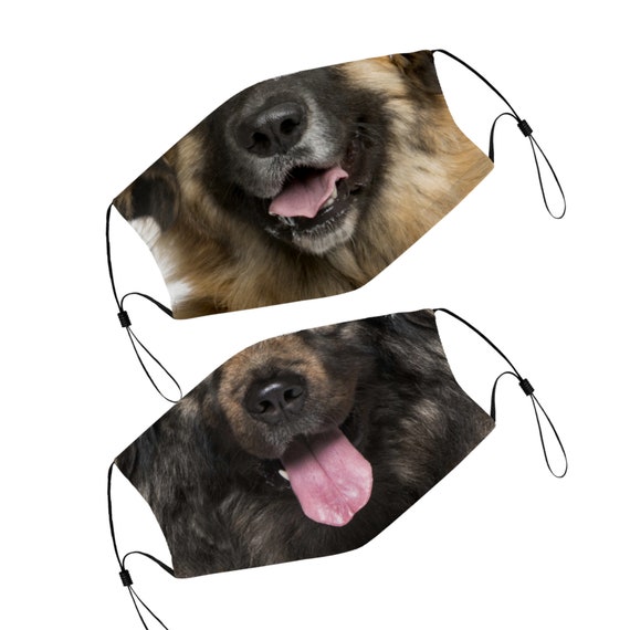 Leonberger Face Mask With Filter Pocket And Nose Wire | Etsy