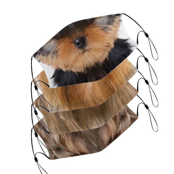 Yorkie Face Mask - Etsy