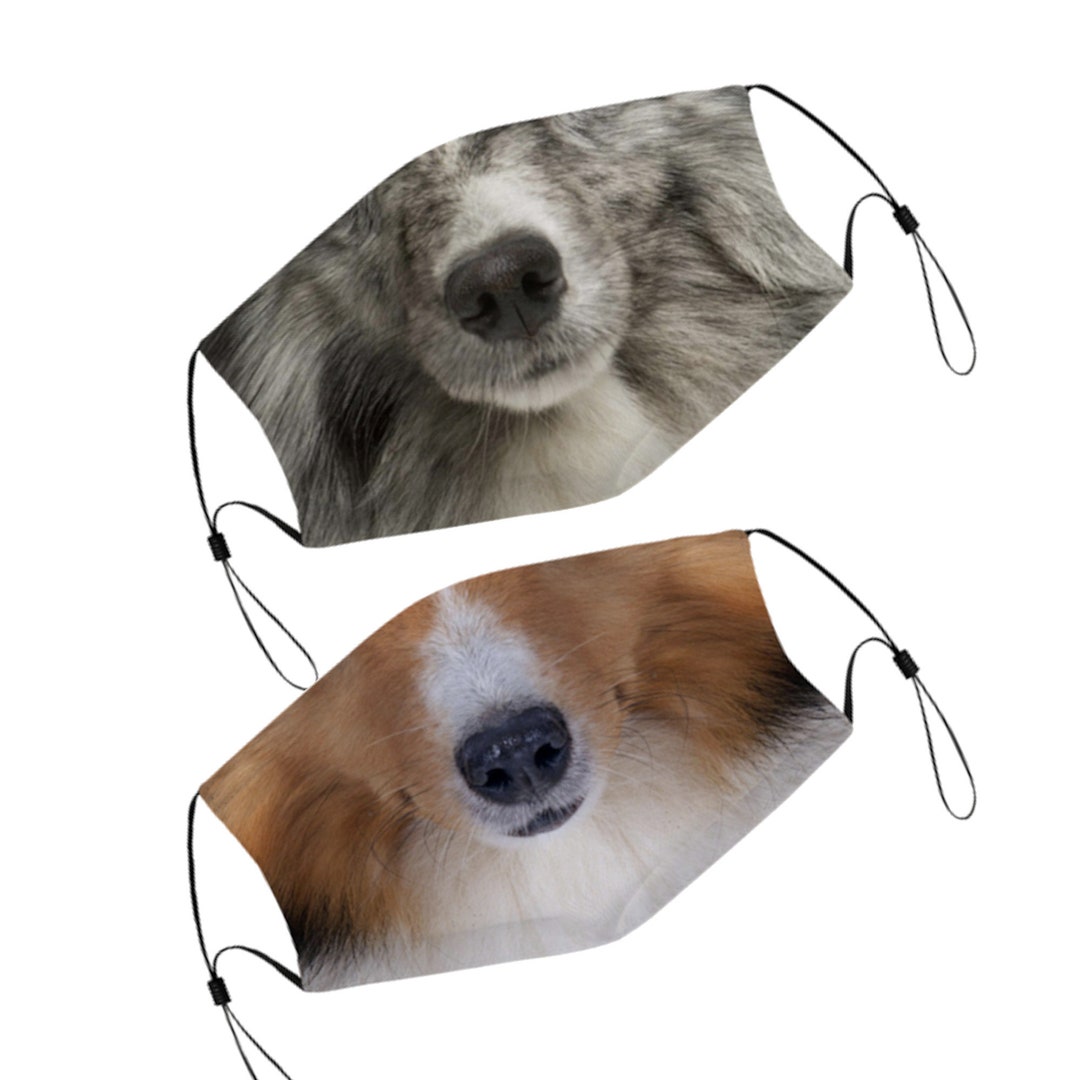 Shetland Sheepdog Face Mask With Filter Pocket and Nose Wire, Washable ...