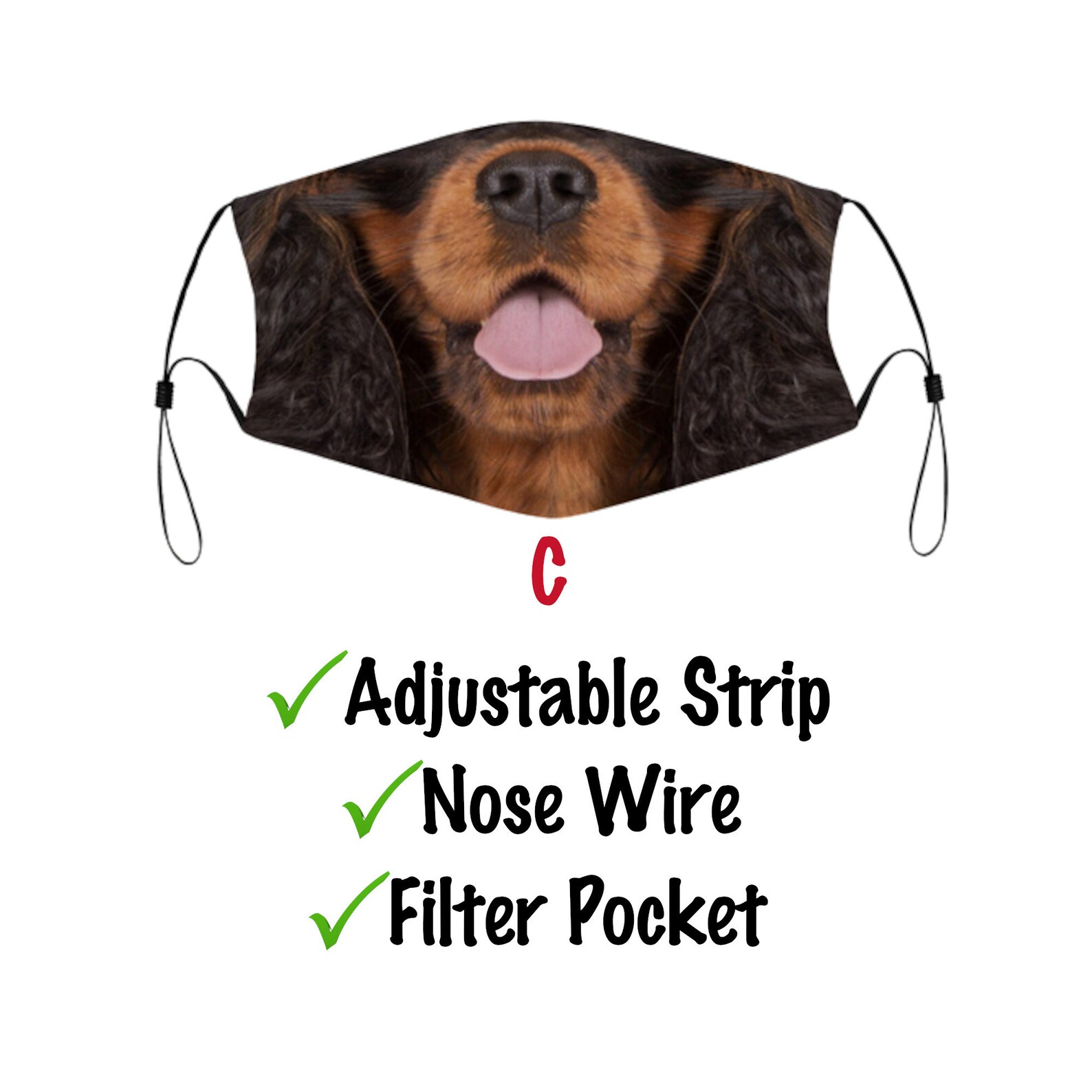 Cavalier King Charles Spaniel Face Mask With Filter Pocket | Etsy