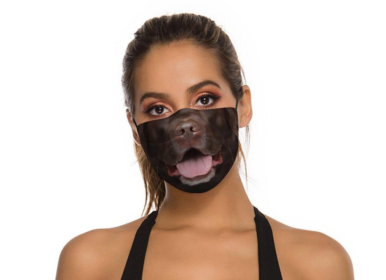 Chocolate Labrador Retriever Face Mask With Filter Pocket and Nose Wire ...