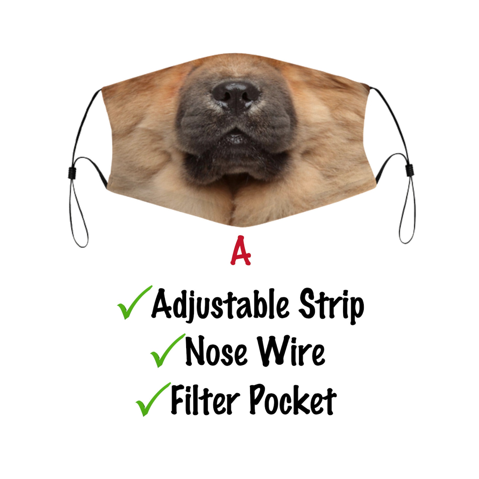 Chow Chow Dog Face Mask With Filter Pocket and Nose Wire | Etsy
