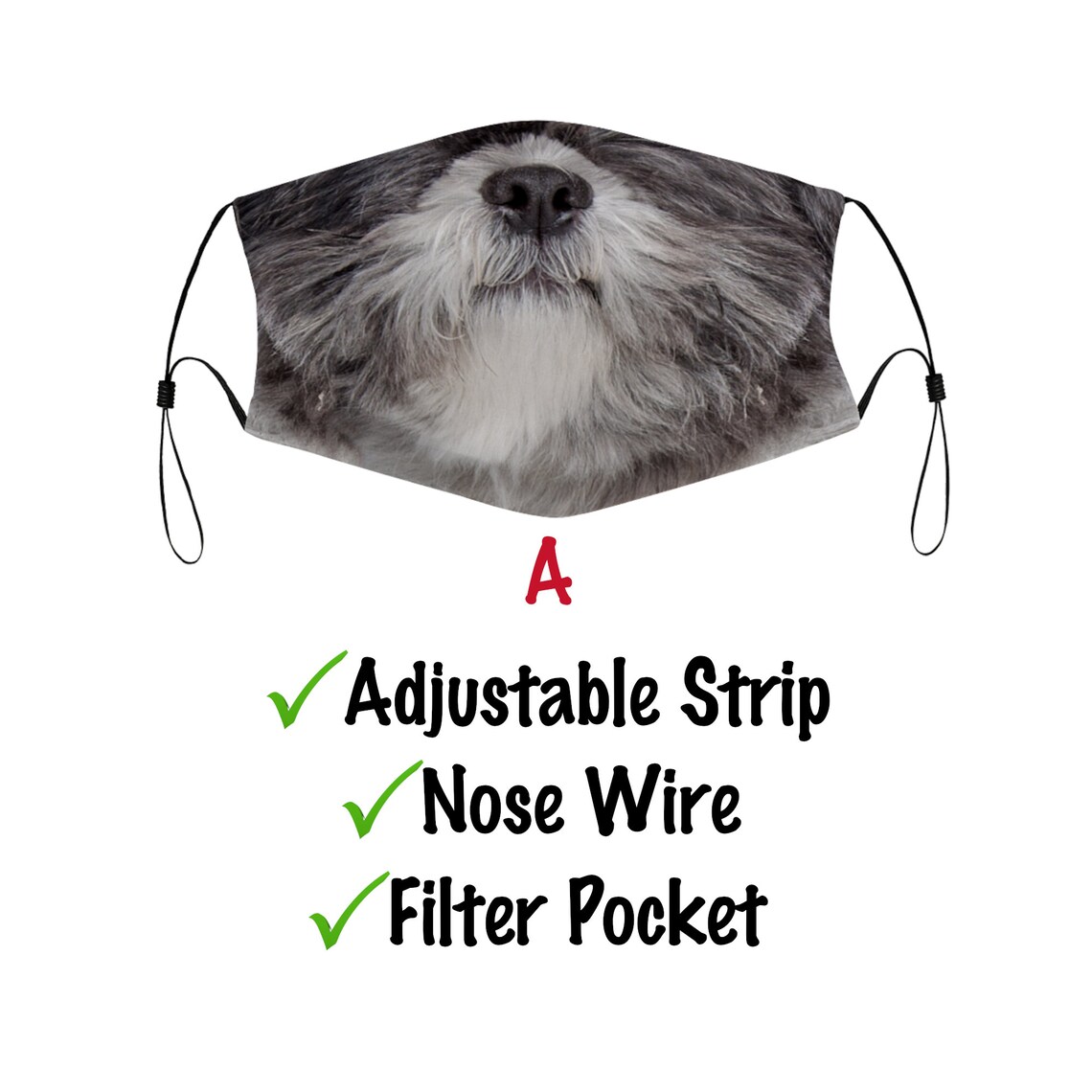 Lhasa Apso Face Mask With Filter Pocket and Nose Wire - Etsy
