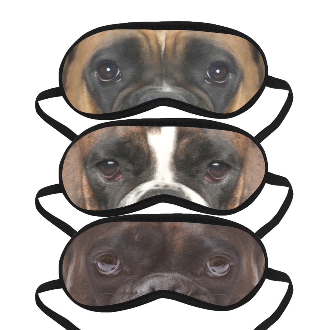 BOXER Eyes Sleep MASK, Custom Photo Dog Lover Gifts Stuff Memorial ...