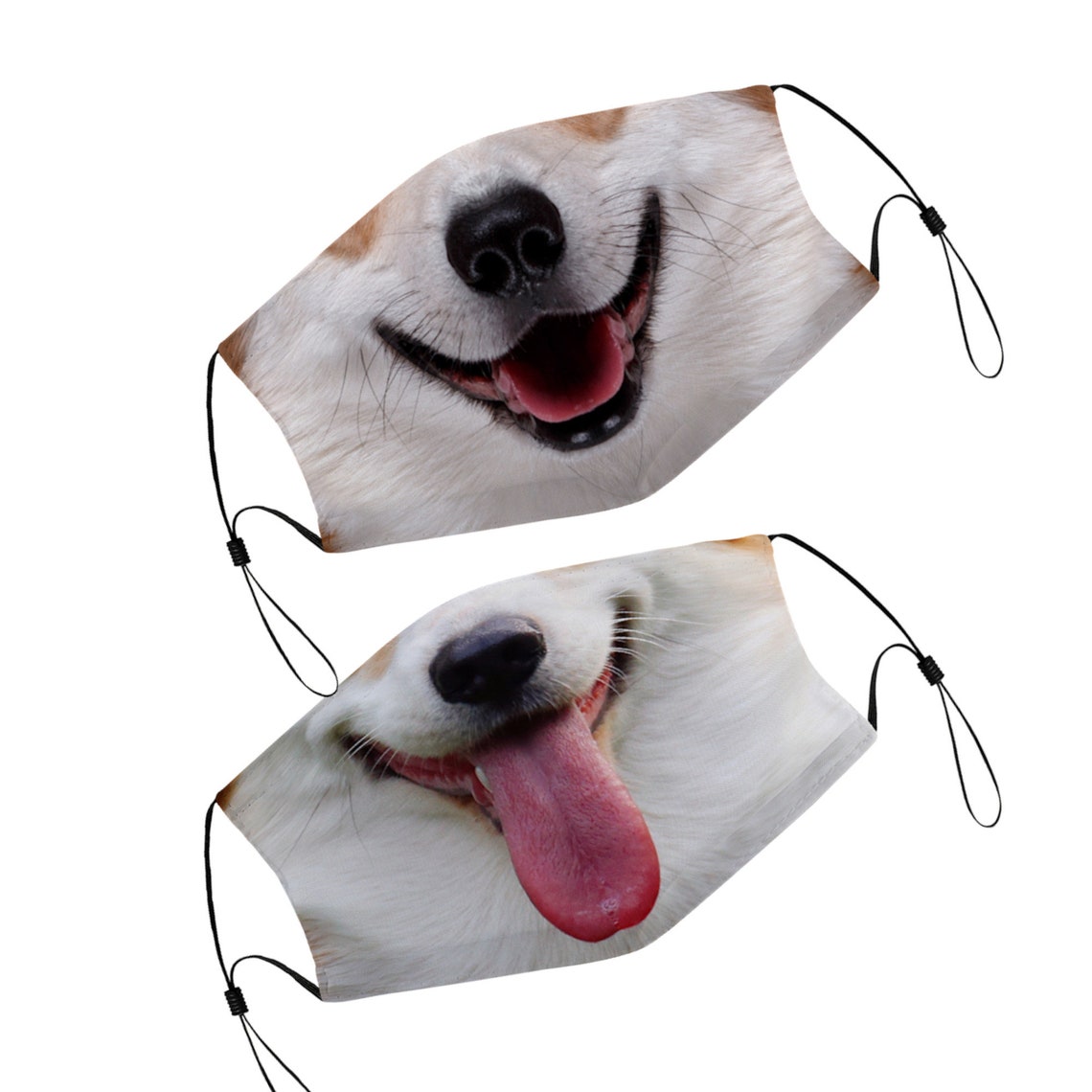 Pembroke Welsh Corgi Dog Face Mask With Filter Pocket And Nose | Etsy