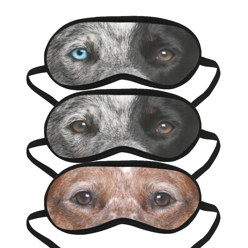 AUSTRALIAN CATTLE Eyes Sleep MASK Blue Red Heeler Dog Puppy - Etsy