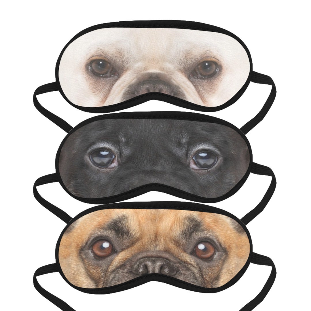 FRENCHIE Eyes Sleep MASK, French Bulldog Dog Puppy Lover Gifts Stuff ...