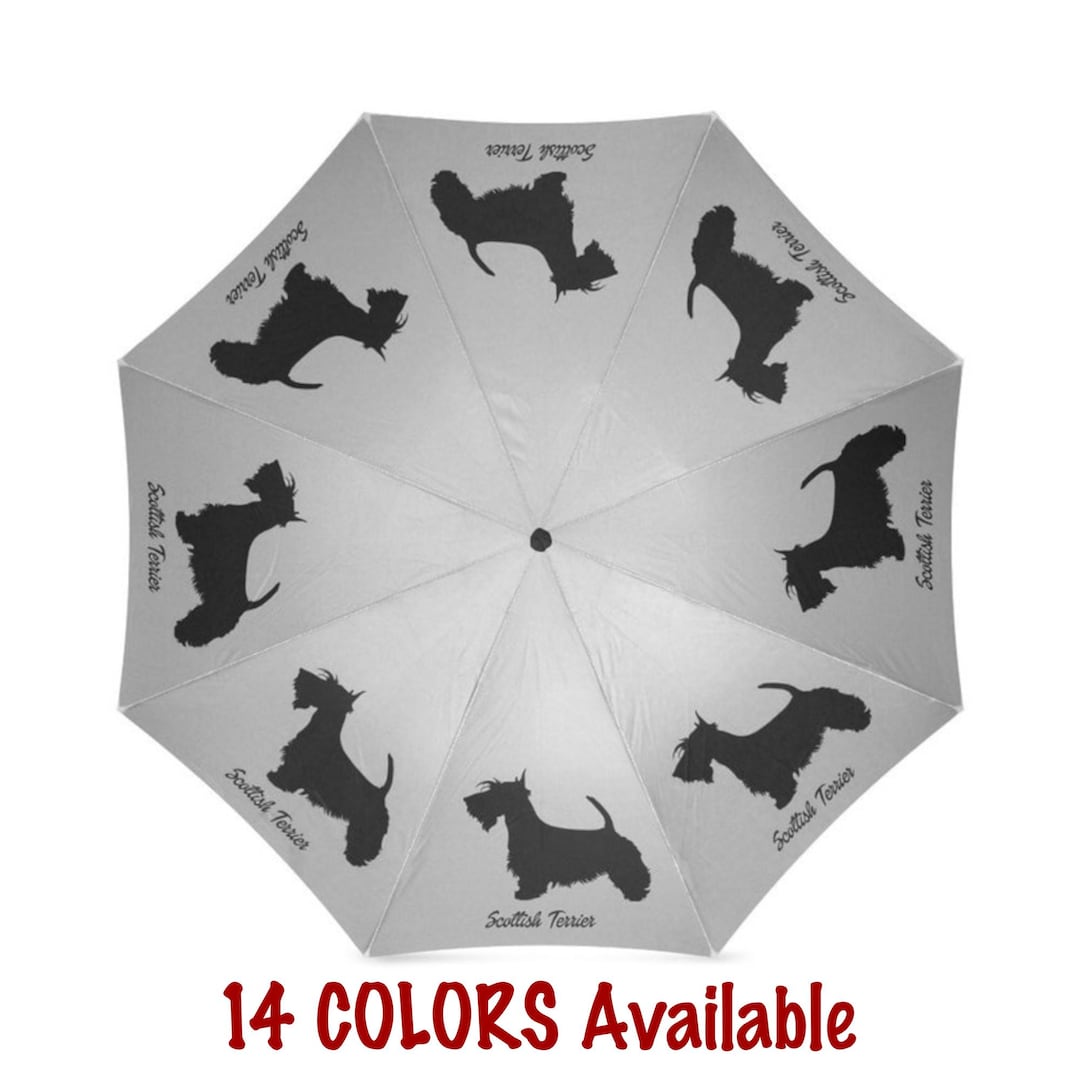 Personalized Scottie Dog Umbrella, Scottish Terrier Gifts, Custom Dog ...