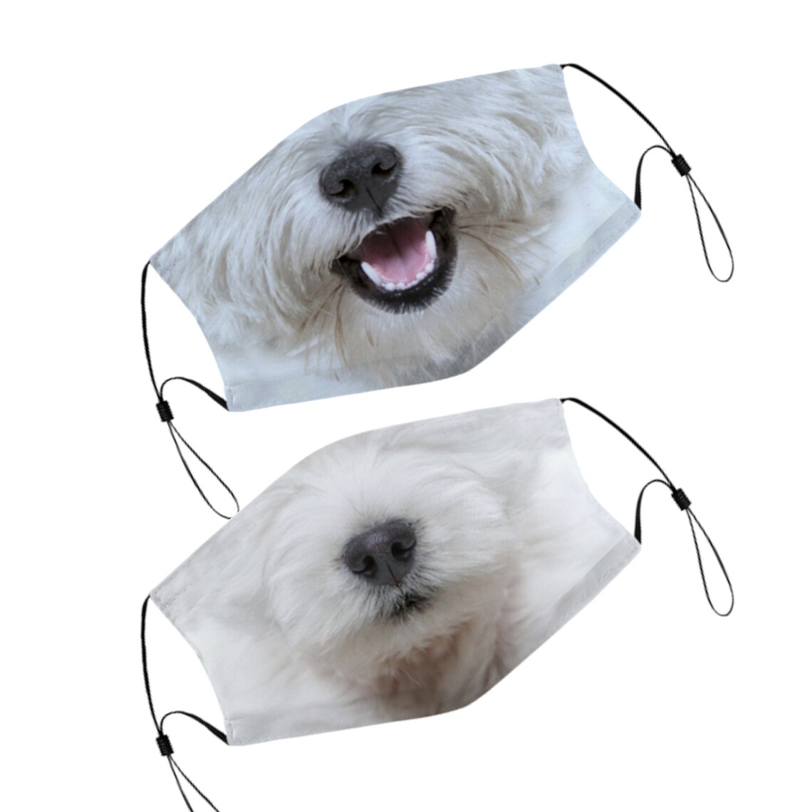 Westie Face Mask With Filter Pocket and Nose Wire Washable & - Etsy