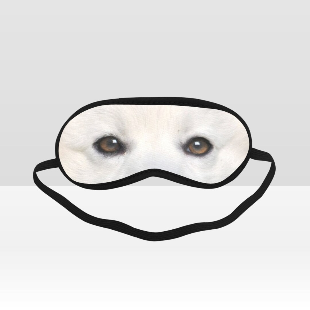 American Eskimo Eyes Sleep Mask, Eskimo Dog Eyemask, Funny Eskie Eye ...