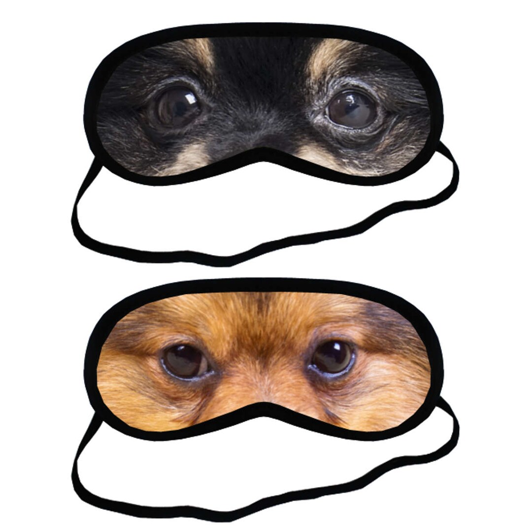 POMERANIAN Eyes Sleep MASK Black Pom Dog Puppy Lover Gifts Stuff ...