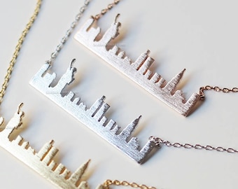 Silver london necklace london skyline necklacecity necklace | Etsy