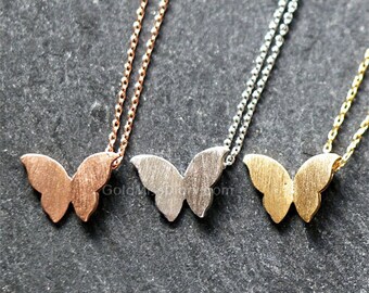 Gold ButterFly Necklace dainty butterfly necklace necklaces | Etsy