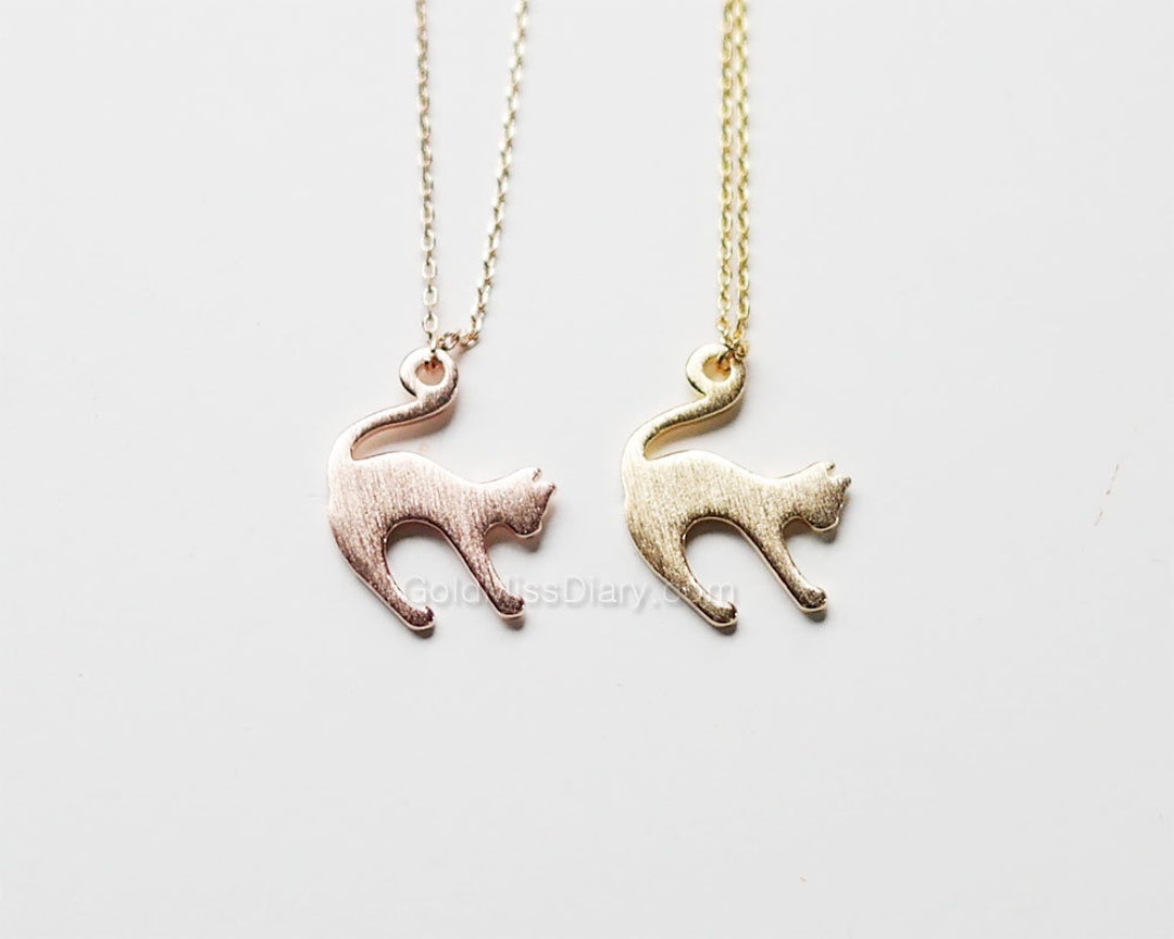 Dainty Cat Necklace, Kitty Cat Jewelry, Cat Lover Gift, Girls Necklace ...