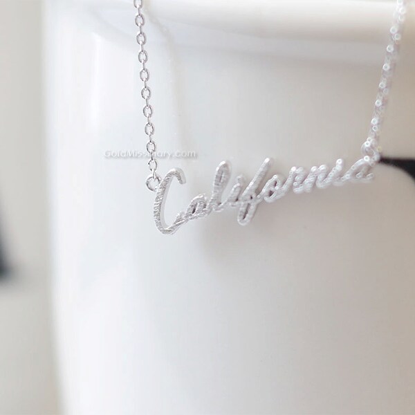 California Necklace - Etsy