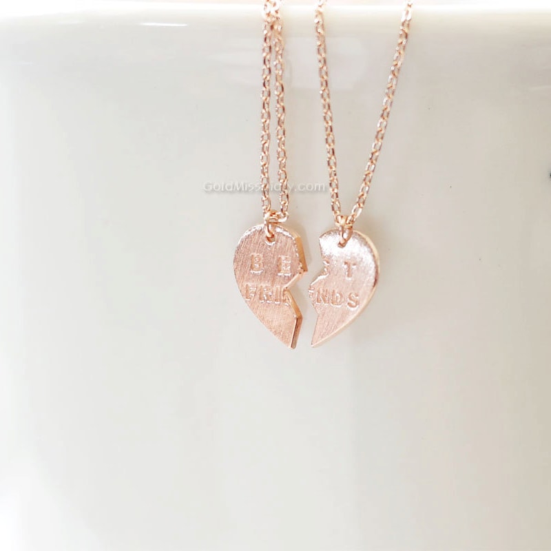 Gold Best Friend Charms - Etsy