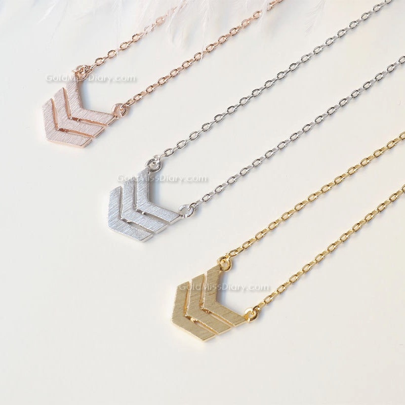 Chevron Necklace - Etsy