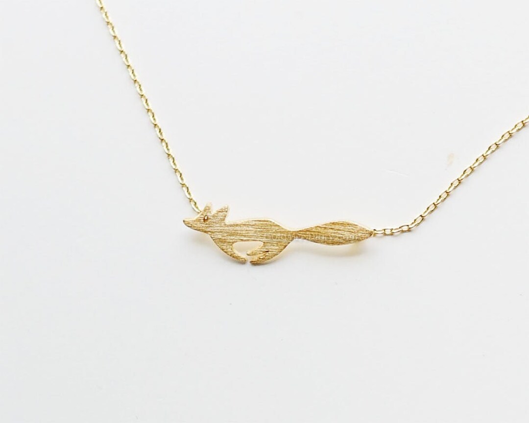 Fox Necklace in Gold, Fox Necklace, Fox Jewelry, Necklaces for Women ...