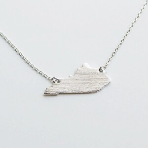 Kentucky State Necklace in Gold, KY State Gold Necklace, Kentucky ...