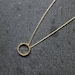 Gold Circle Karma Necklace, Infinity, Eternity, Circle, Ring Necklace ...