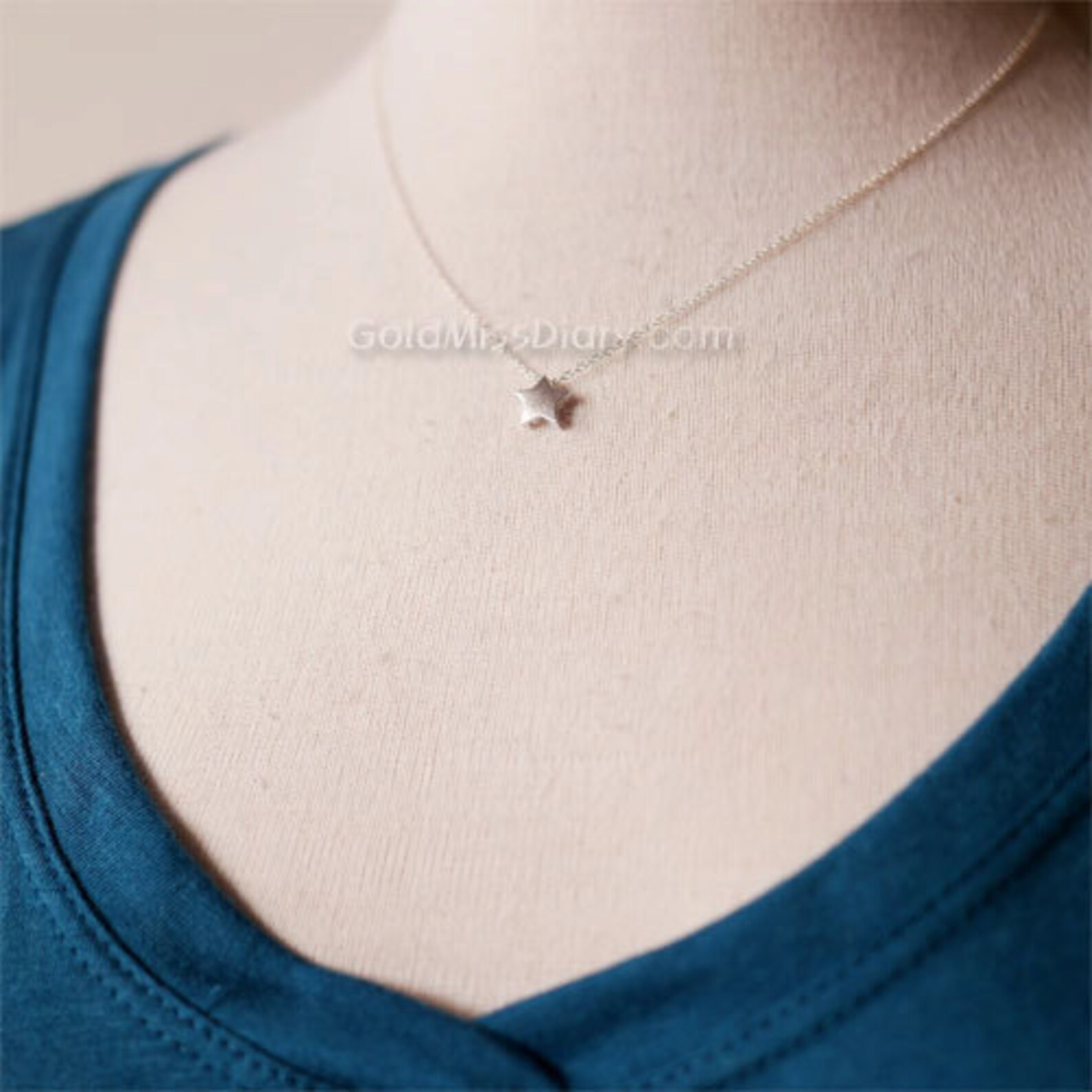 Silver Star Necklace, Best Gift Bridesmaid, Girl Friend, Best Friend ...