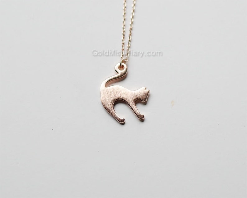 Dainty Cat Necklace Kitty Cat Jewelry Cat Lover Gift Girls - Etsy