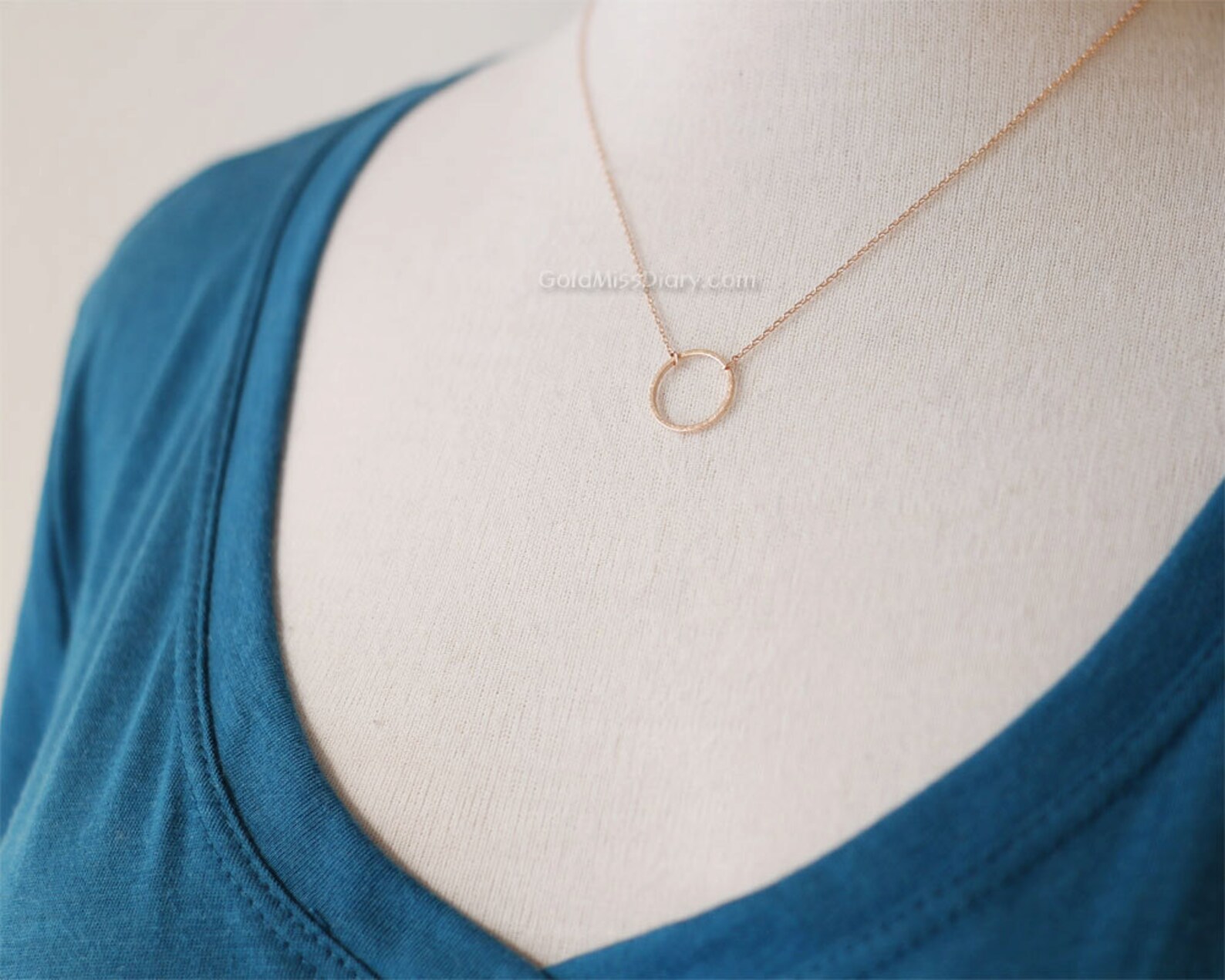 Circle Karma Rose Gold Necklace, Infinity, Eternity, Circle, Ring ...