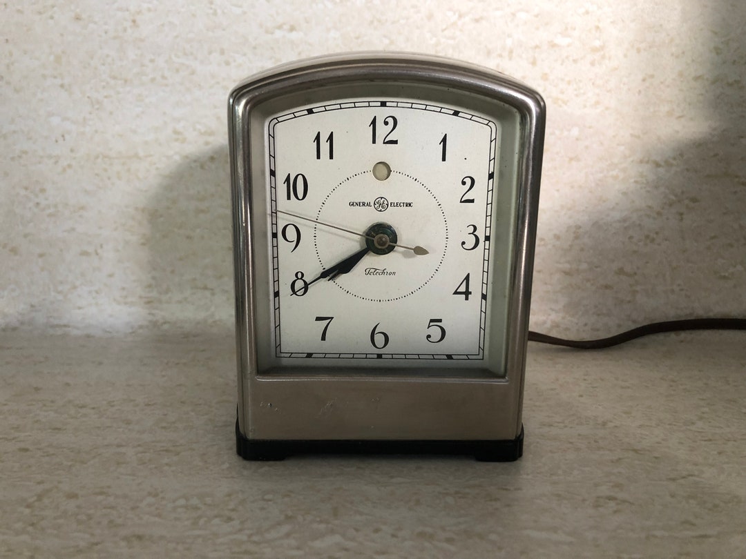 Streamline Moderne General Electric Metal Alarm Table Clock - Etsy
