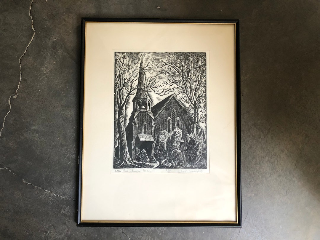 Charles Frederick Surendorf Linocut Signed Print Titled “little Red ...