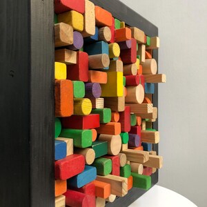 Modernist Wood Assemblage Cubist Wall Art - Etsy