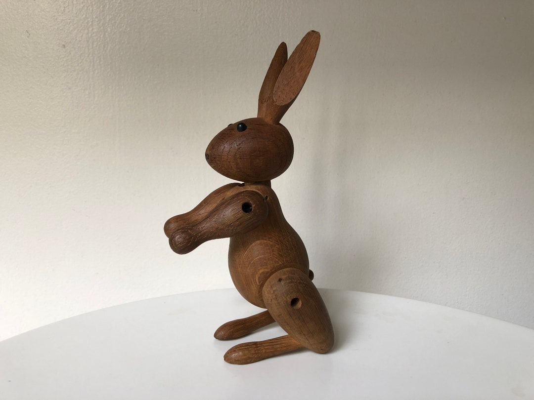 Vintage Kay Bojesen Wood Bunny - Etsy