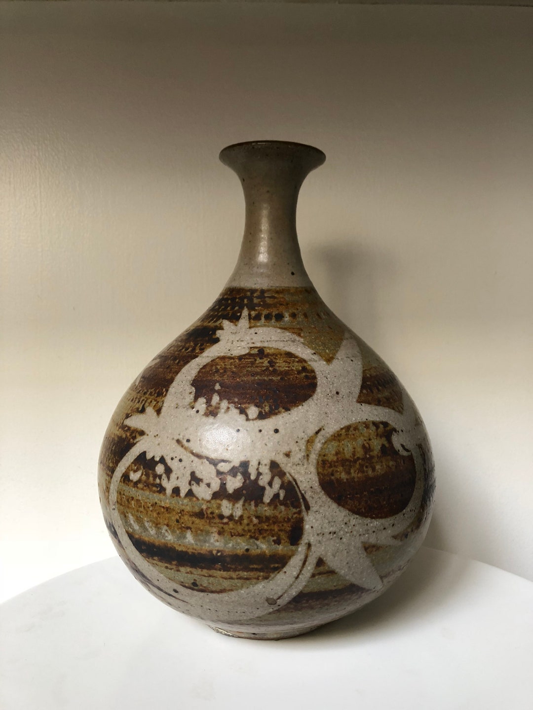 F. Carlton Ball Large Stoneware Studio Pottery Bud Vase - Etsy