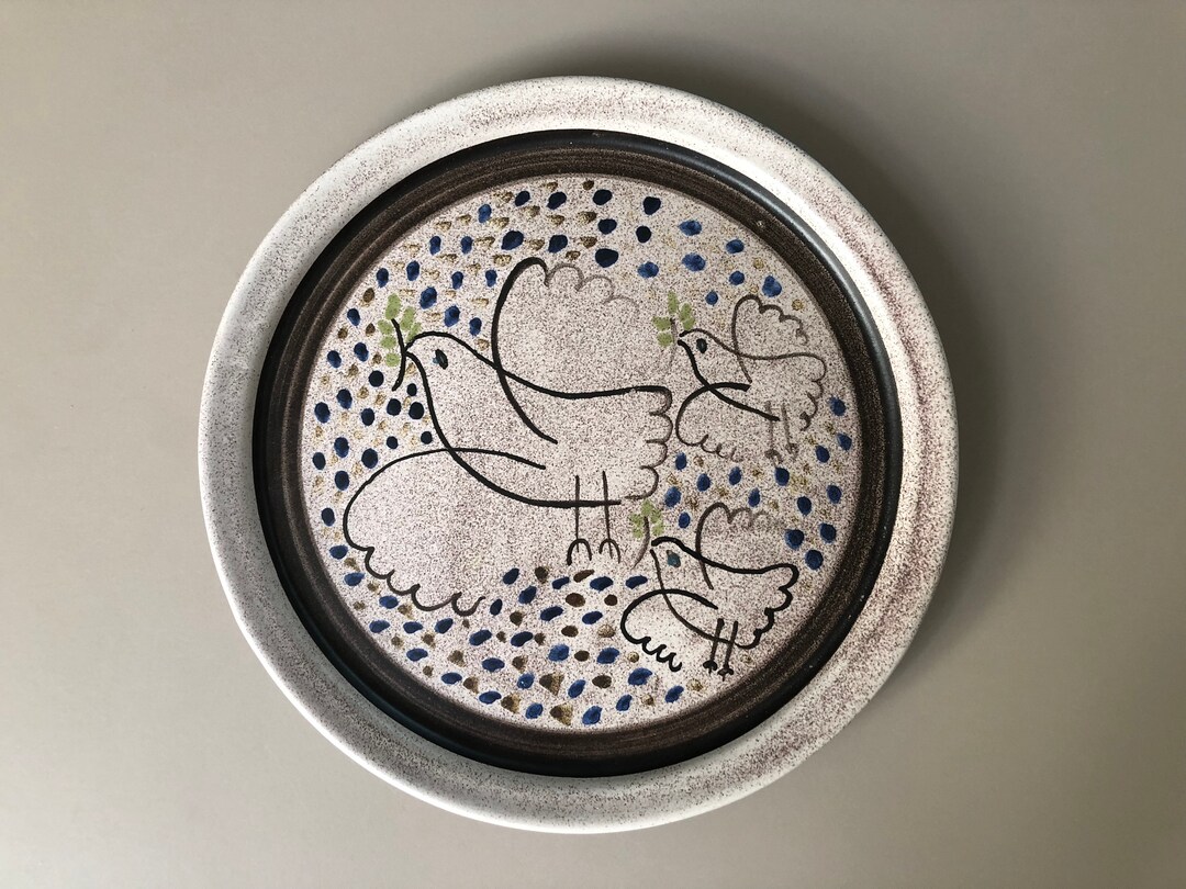 Bird Design Studio Pottery Art Plate by Anderson Design - Etsy