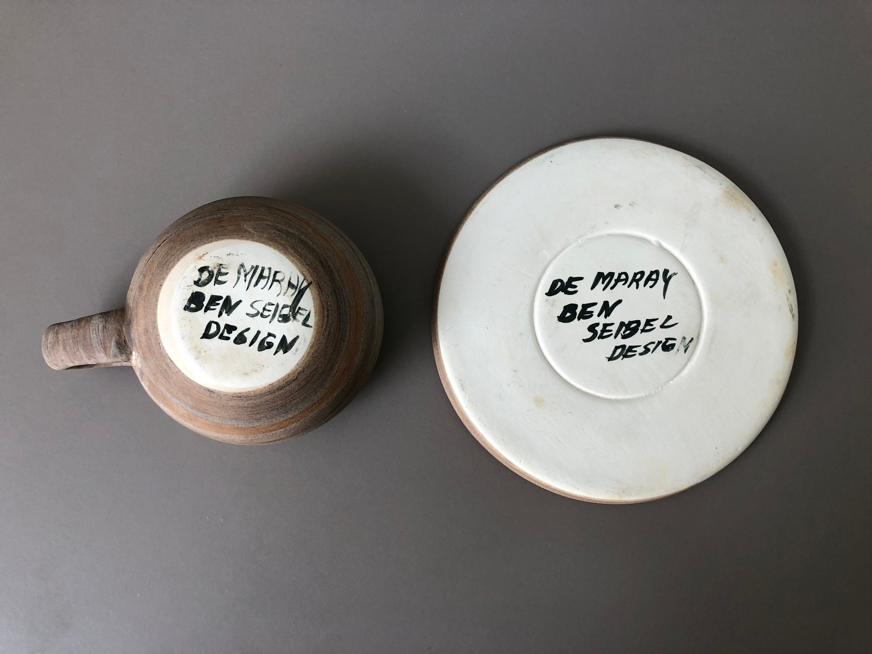 Ben Seibel Design Porcelain Ware Coffee/tea Cup With Saucer - Etsy