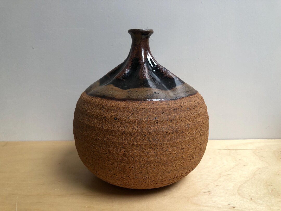 Tom & Ginny Marsh Stoneware Studio Pottery Large Budvase - Etsy