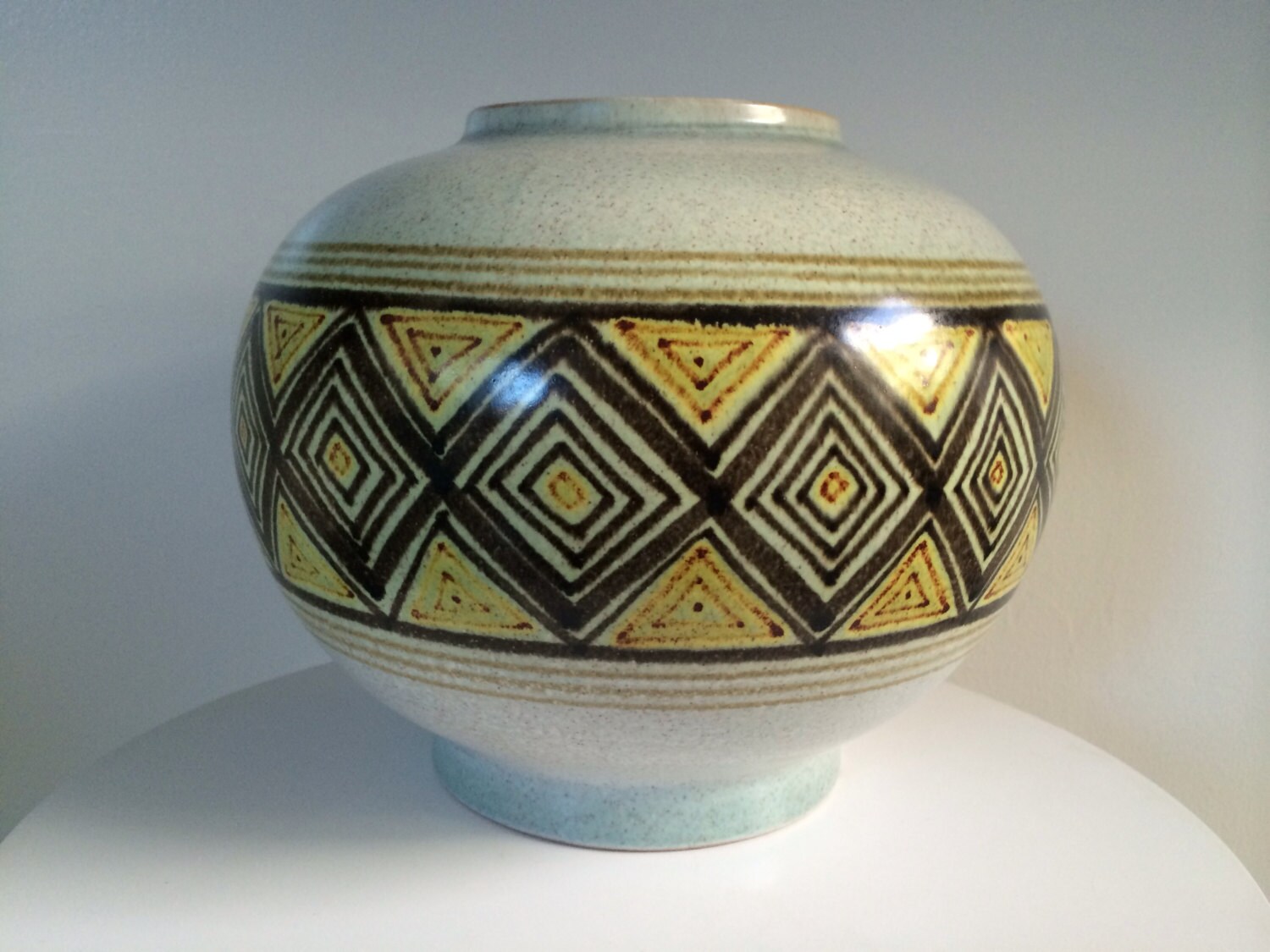 Large Alvino Bagni for Raymor Diamond Pattern Vase - Etsy